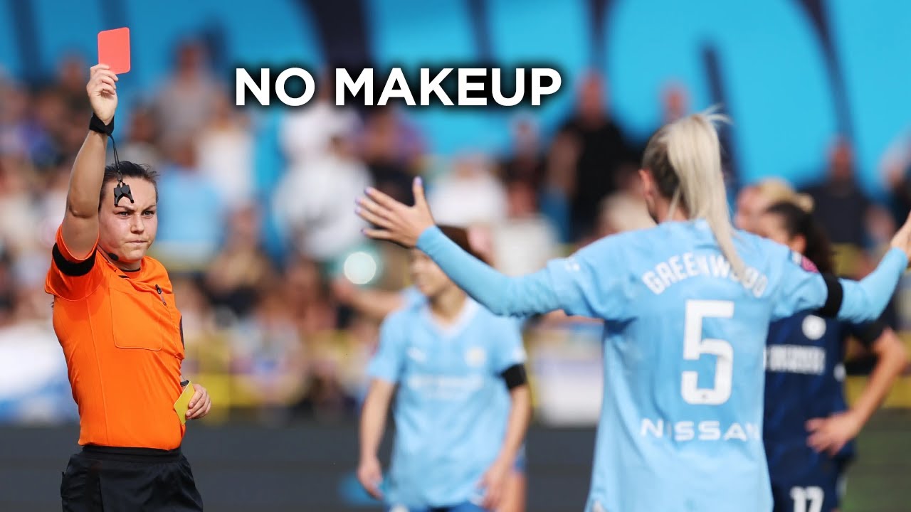 Clumsy Red Cards in Women's Football - YouTube