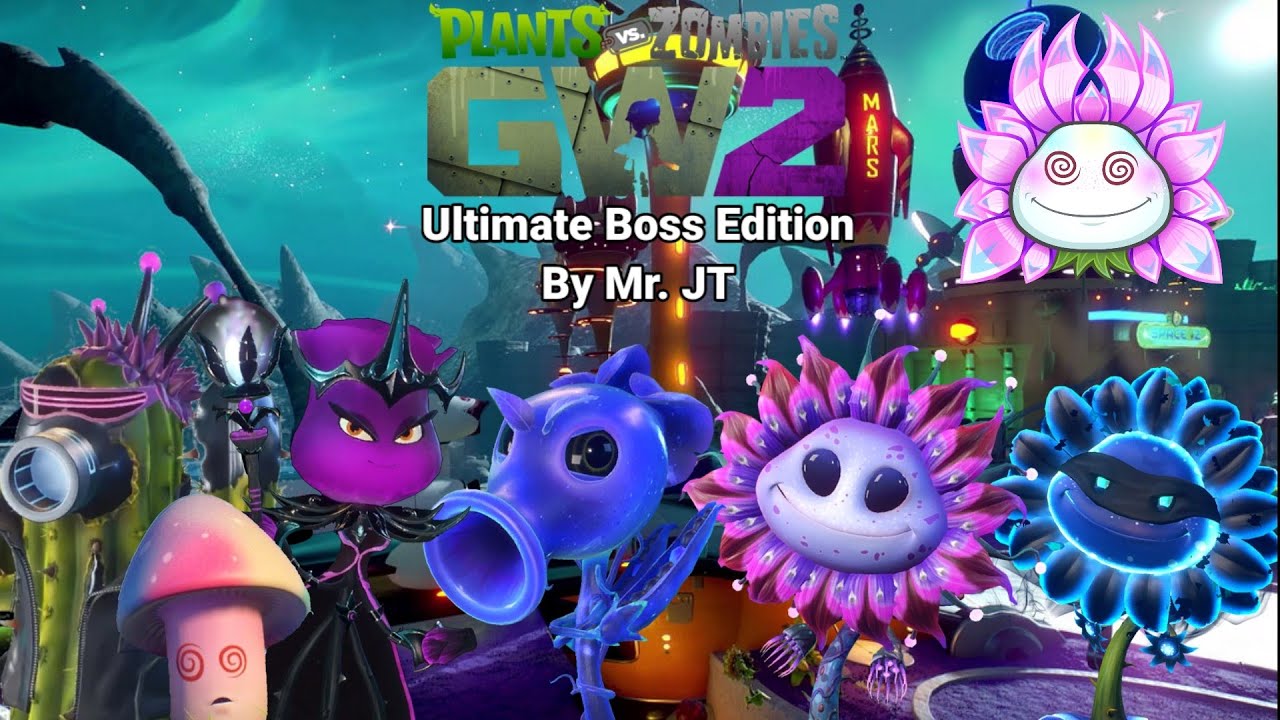 PVZ GW2 UBE Mod - Royal Hypno Flower and her Mushroom Alien Plants on ...
