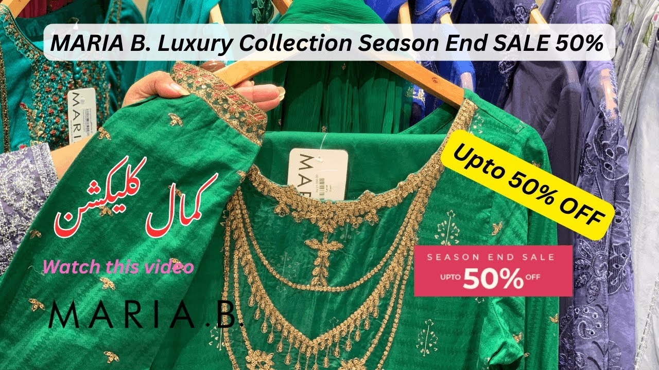 Maria.B Year End Sale Upto 50%Off | Maria.B Sale | Maria.B New ...