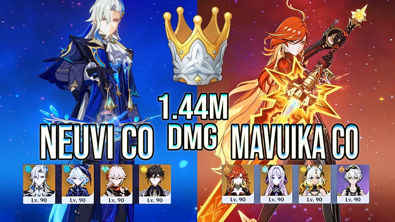 First Crown 1.44M DMG finally real power of the Pyro Archon Mavuika C0 ...
