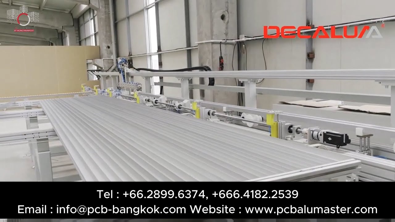 ระบบตัดประกอบแผงโซล่า Solar PV Aluminum Frame Machine by PCB-Alumaster ...