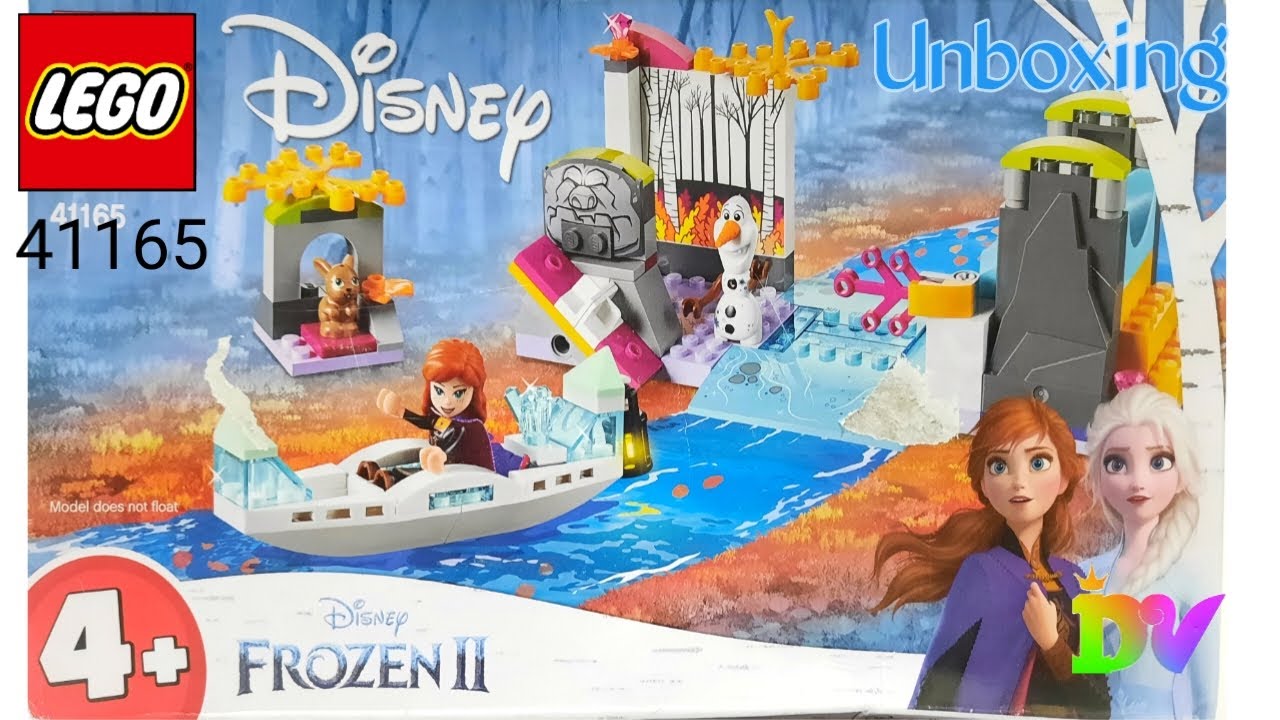 Lego 41165 Disney Frozen Anna's Canoe Expedition unboxing - YouTube
