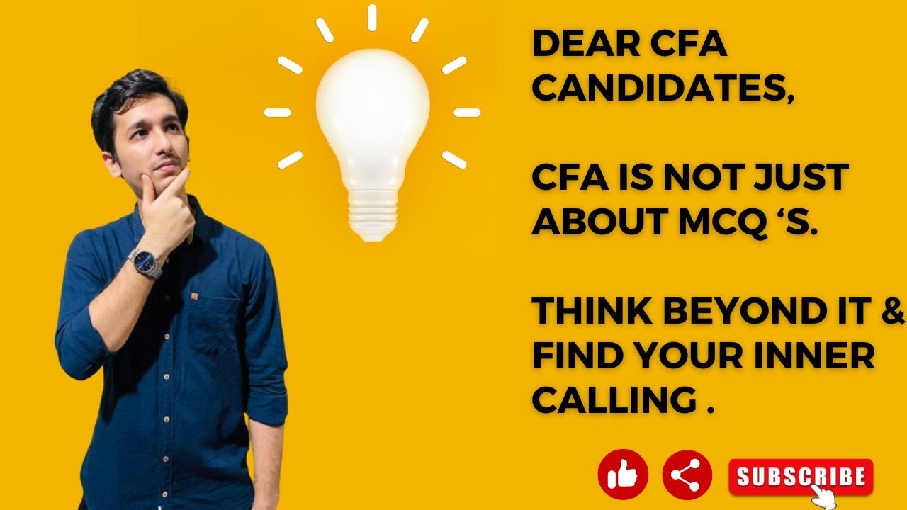 Message To ALL THE CFA Candidates. Do Listen. - YouTube