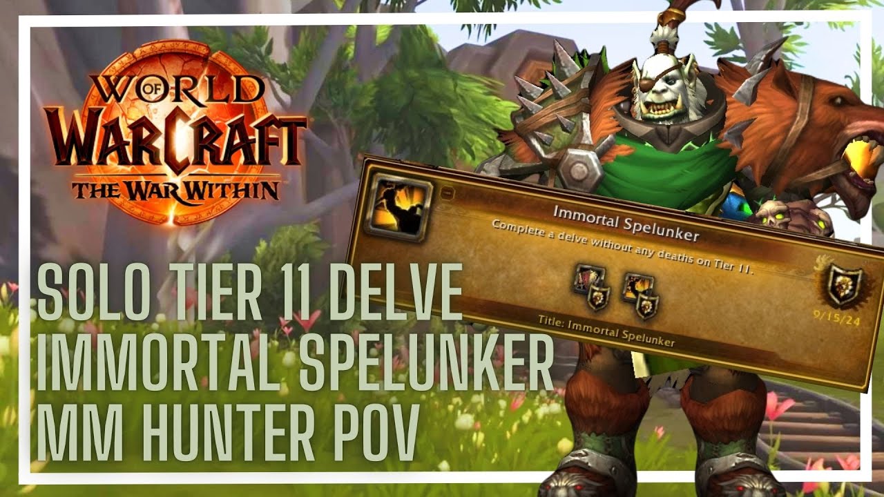 MM Hunter Solo Tier 11 Delves | Immortal Spelunker | The Dread Pits ...