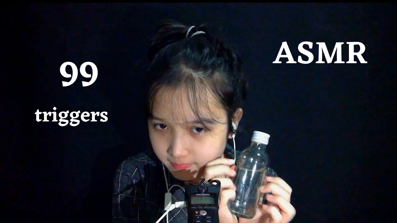 ASMR 99 triggers in 3 minutes - YouTube