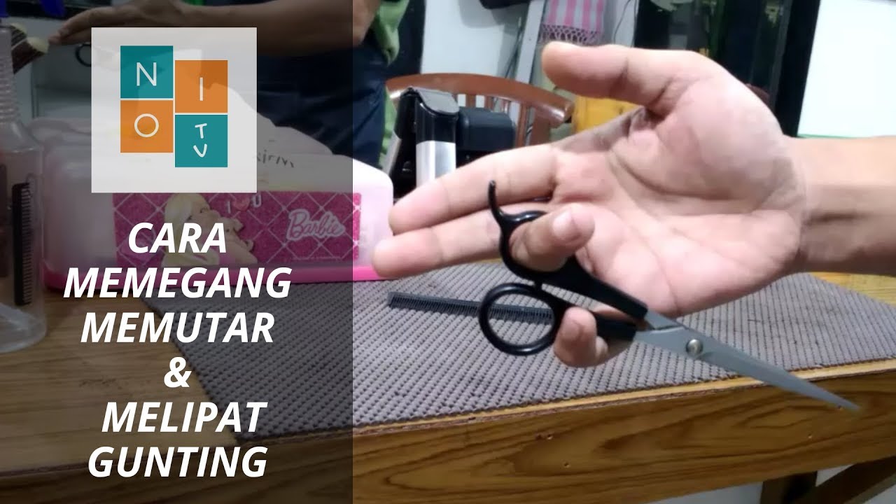 Scissor trick #1 | Cara memegang, melipat dan memutar gunting | BELAJAR ...