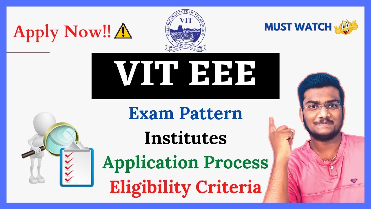 VITEEE | VIT Vellore , Amaravati | Exam Pattern | Criteria ...