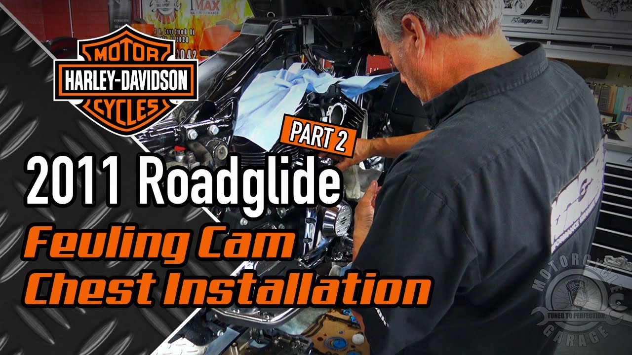 2011 Harley-Davidson Road Glide Feuling Cam Chest Install Part 2 - YouTube