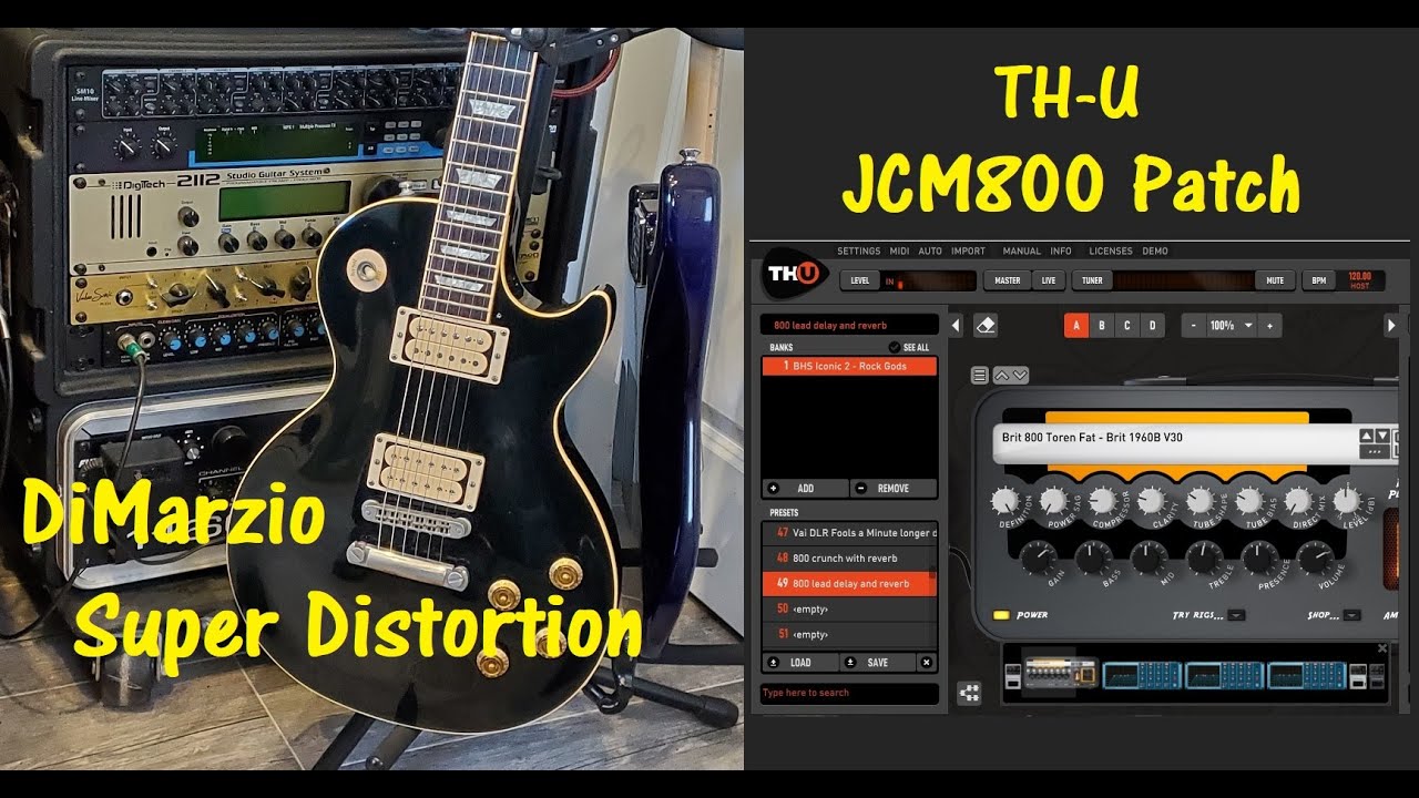 Super Distortion & TH-U JCM800 Patch Rocks - YouTube