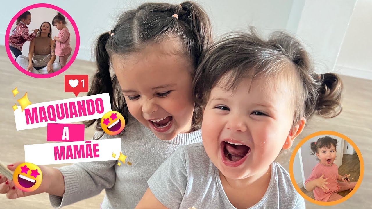 Maquiando A MamÃe Ela Ficou Muito EngraÇada Youtube