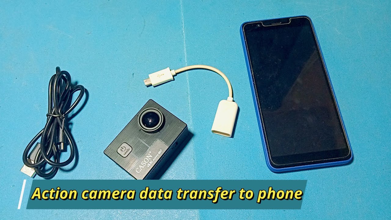 Action camera data transfer to phone without wifi - YouTube