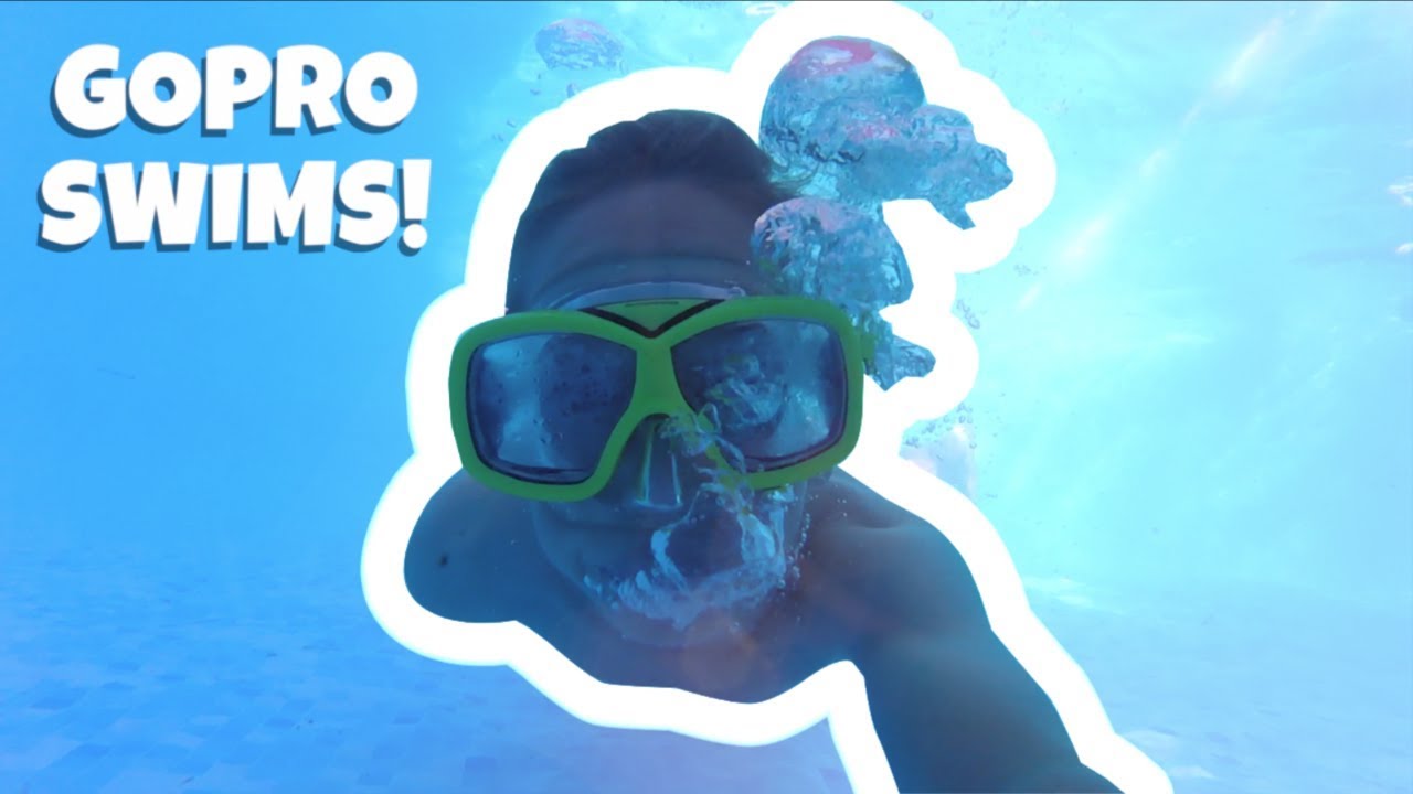 SWIMMING IN OUR POOL WITH THE GOPRO! - YouTube