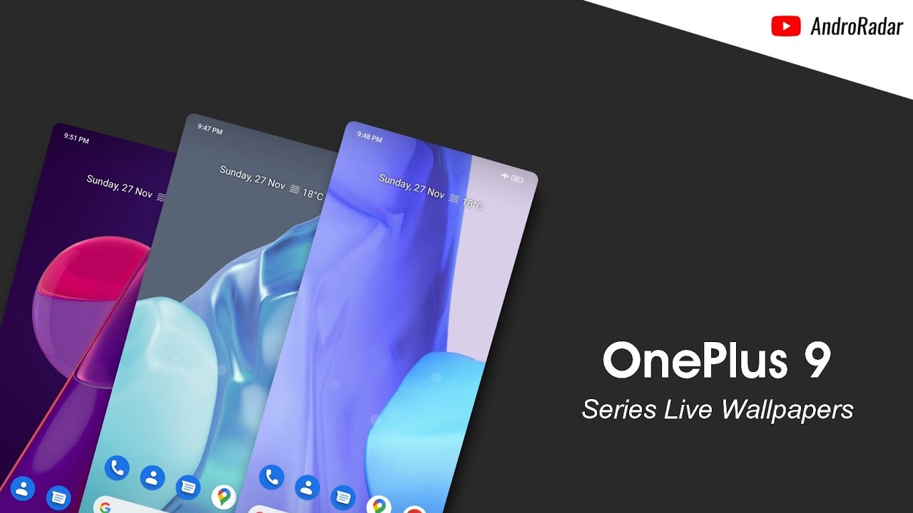 OnePlus 9 Series Live Wallpapers • OnePlus • @Andro_Radar - YouTube