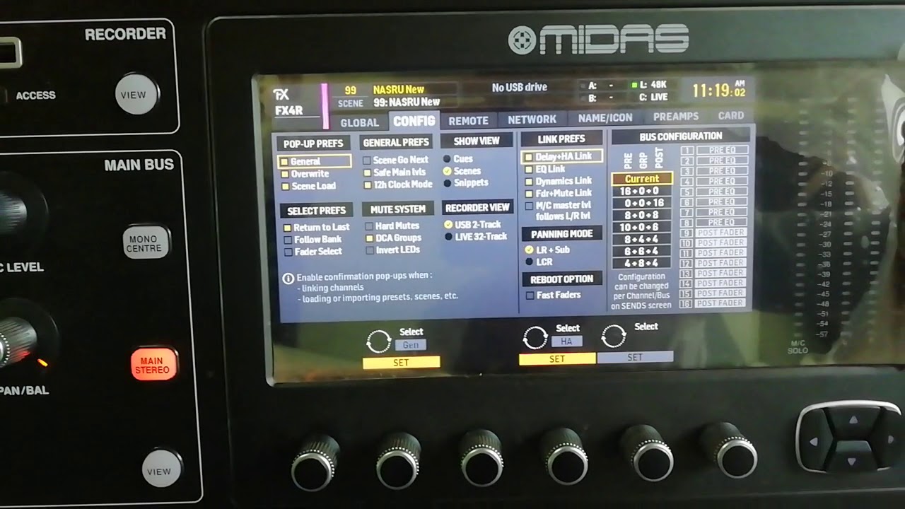 Midas M32 V4.02 Setup (Malayalam) 06 - YouTube