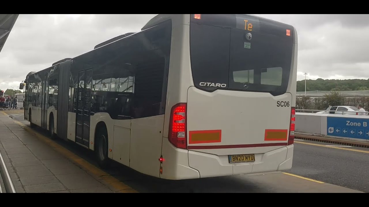 Here is the bendy Mercedes Benz bus in Stansted Airport Tuesday 15 ...