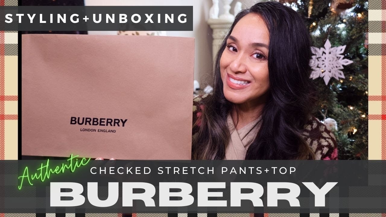 Burberry Check Stretch Outfit Styling and Authentic Unboxing 🎀 - YouTube