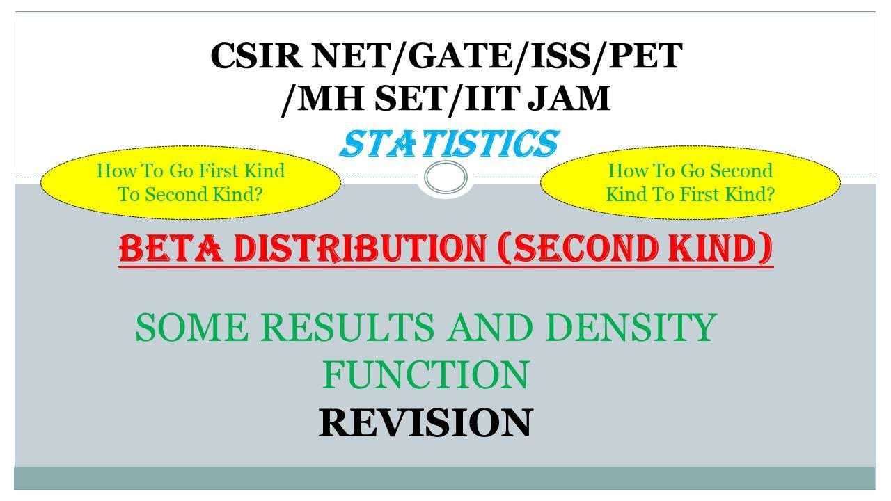 Beta Distribution (Second Kind) - YouTube