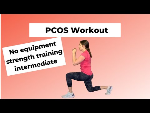 20 minute PCOS Strength Training Workout (no equipment) - YouTube
