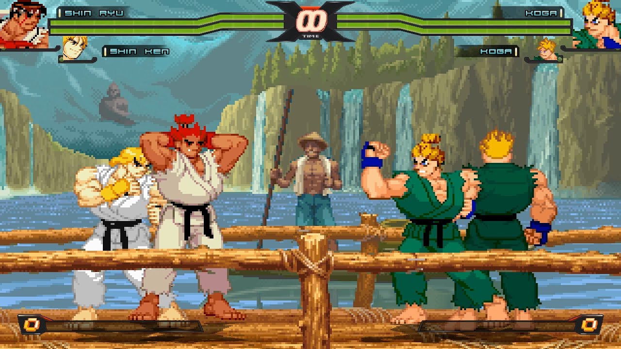MUGEN - Shin Ryu & Shin Ken vs. Koga Bros. - Download - YouTube