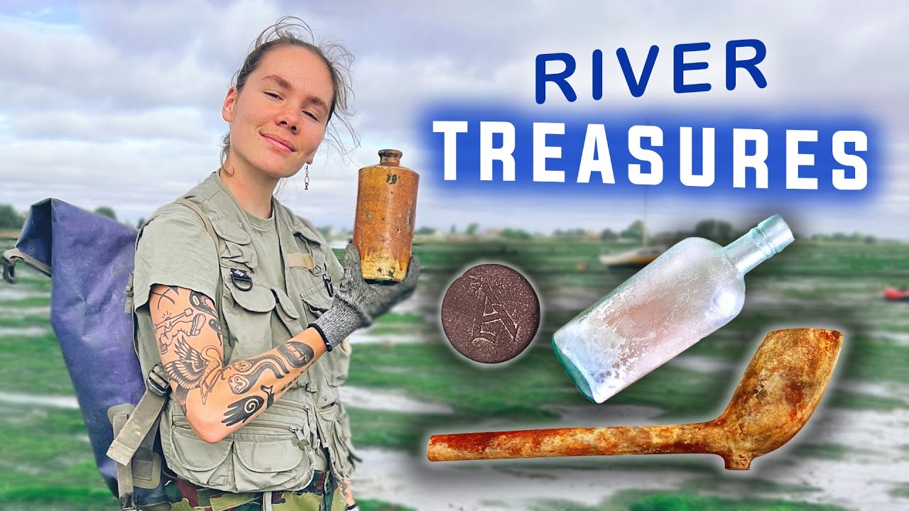 Mudlarking our favourite muddy estuary! - YouTube