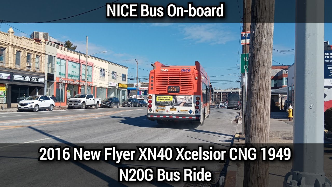 NICE: 2016 New Flyer XN40 Xcelsior CNG 1949 N20G Bus Ride - 2/23/2025 ...