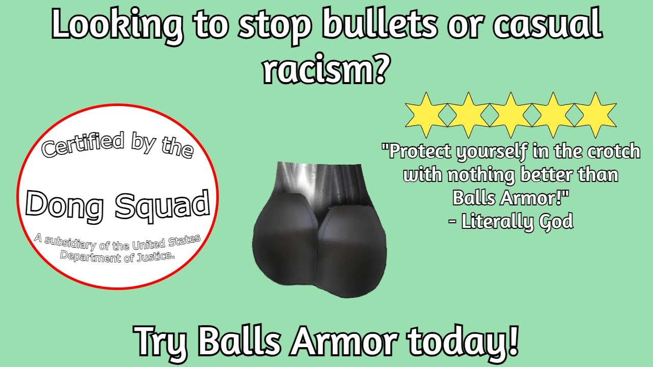 Balls Armor (Parody Commercial) - YouTube