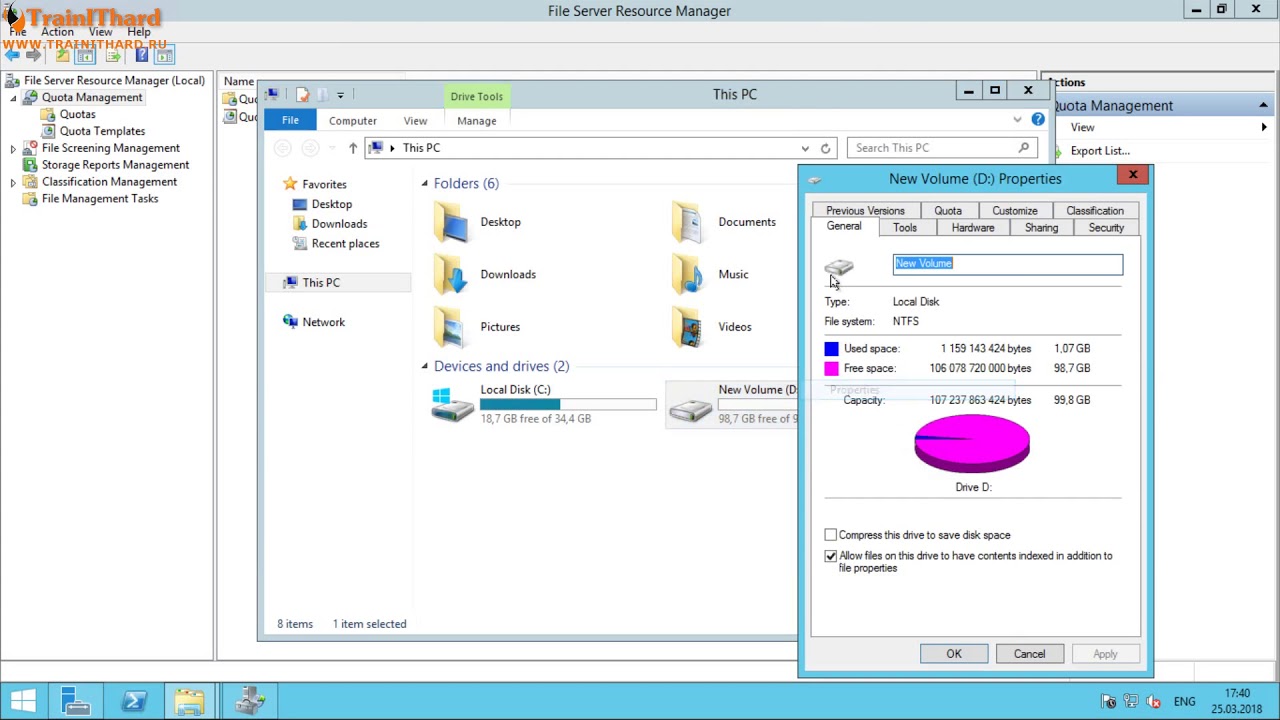 [Windows Server 2012 basics] Урок 16 - FSRM - YouTube