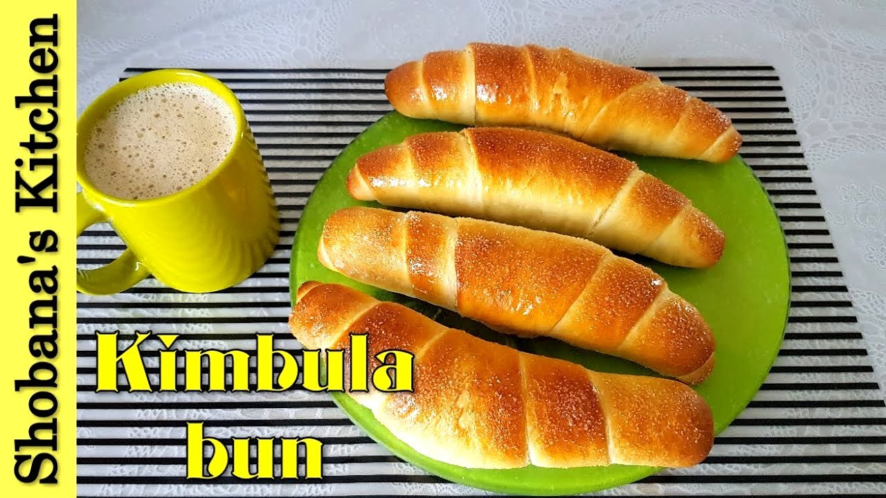 Sri lankan Bakery Style Kimbula Bun - சீனி பணிஸ் - කිබුලා බනිස් - Sugar Coated Bun - YouTube