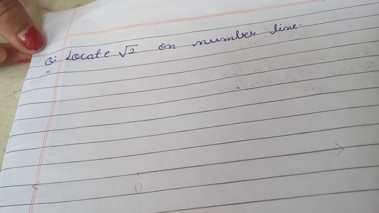 How to plot root 2 on number line - YouTube