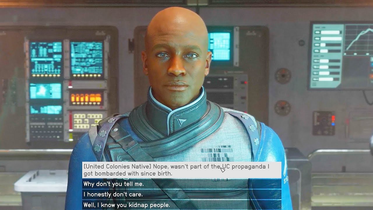 UC Native's Special Option in Dialog with Commander Ikande. Starfield ...