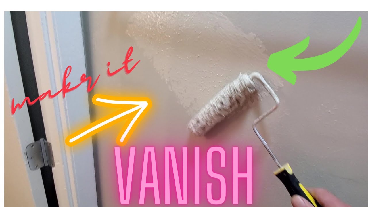 How to make wall repair vanish and helpful info - YouTube