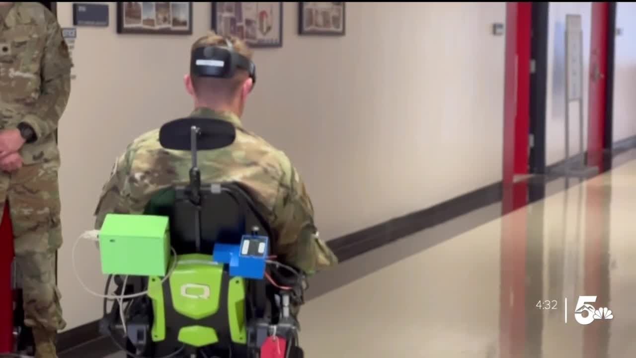 AFA cadets finishing up on eye motion-assisted wheelchair controller ...