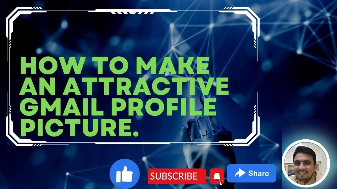 How to make an attractive Gmail profile picture | animated profile ...