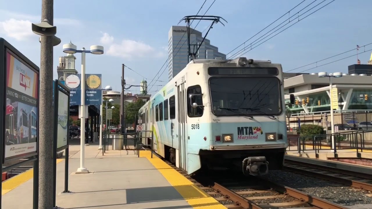 MTA Maryland ABB LRV’s at Camden Yards - YouTube