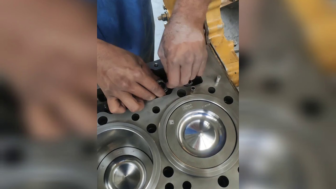 تركيب lifter (الكوستبانات) لمحرك CAT 3406 - YouTube