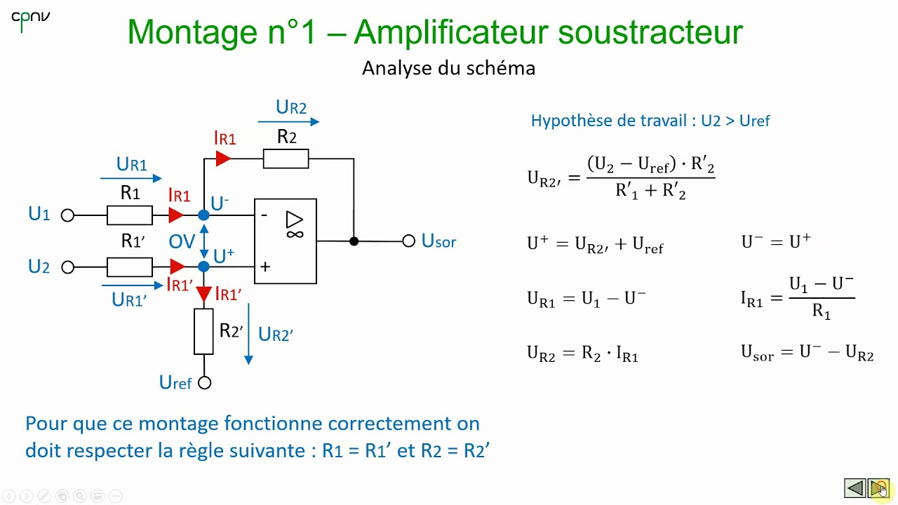 ELAN - AOP Amplificateur d'instrumentation (partie 1 - montage soustracteur) - YouTube