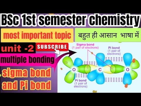 BSc 1st semester chemistry unit-2 multiple bonding,Sigma and Pi bond ...