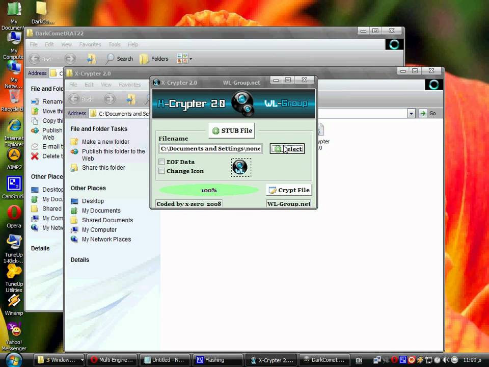 Clean X-Crypter v.2 FUD " Fully UnDetected " Works 100% With DarkComet ...