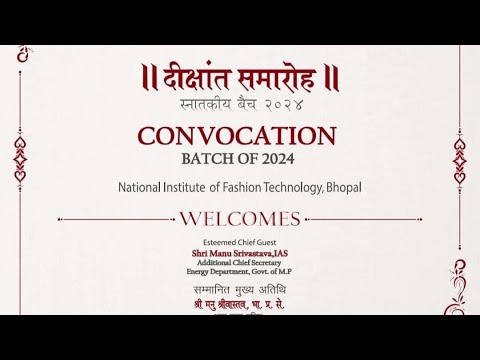 NIFT Bhopal Convocation 2024 - YouTube