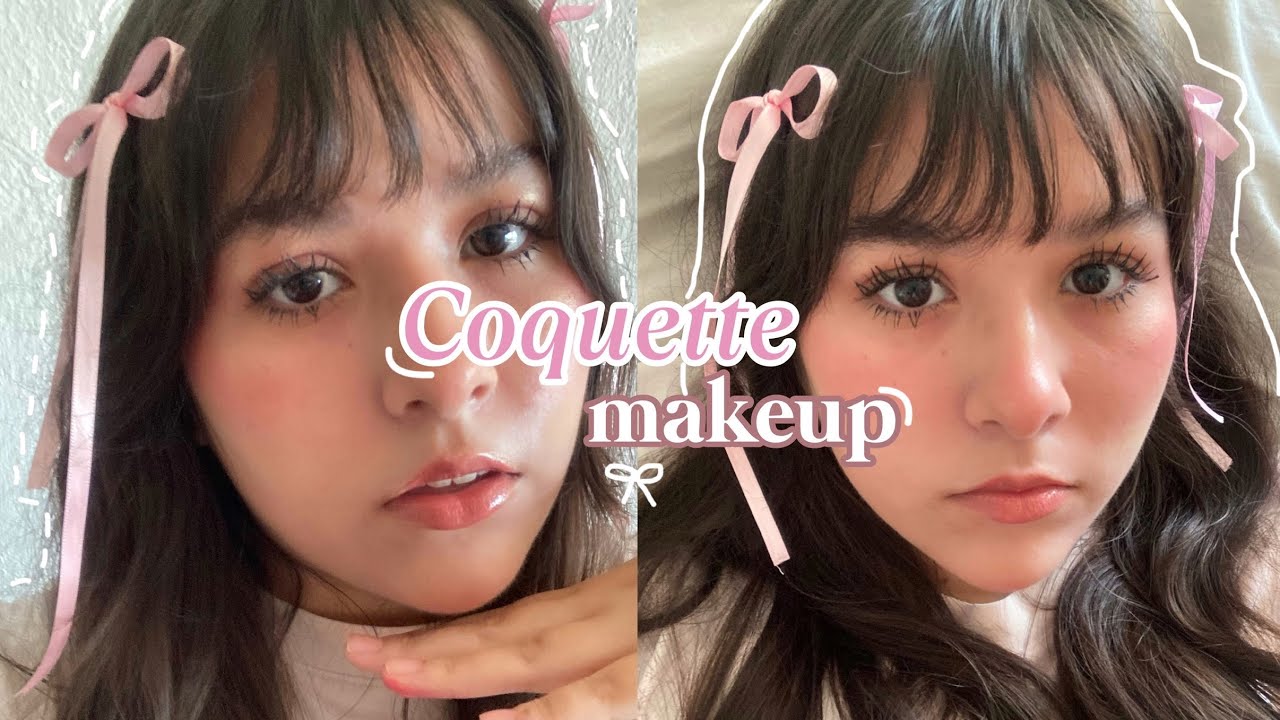 Coquette makeup tutorial🎀💌💕 - YouTube