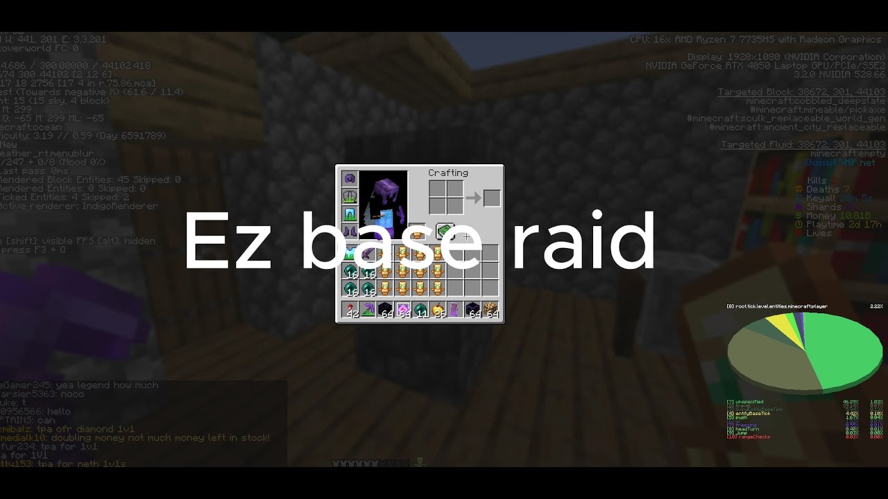 Ez base raid DonutSMP.net - YouTube