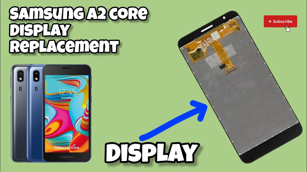 Samsung A2 Core Display Replacement | How to Change Samsung A2 Core ...