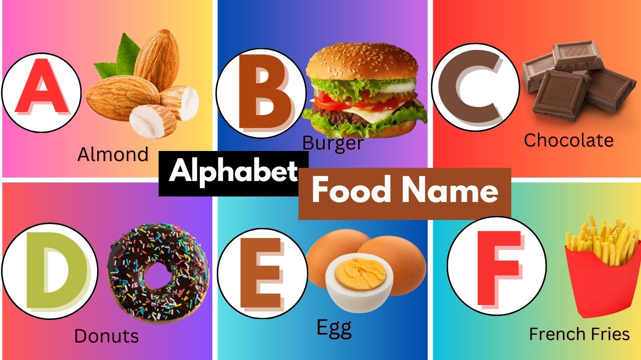"Foodies' Alphabet: A to Z of Yummy Eats!" | Our Tasty A-Z Food ...