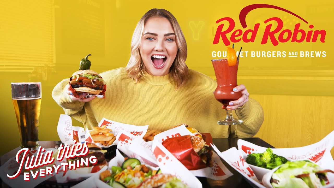 Burgers at red robin store