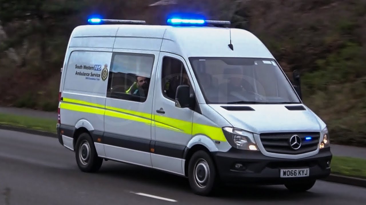 South Western Ambulance Driver Training Unit Responding - YouTube