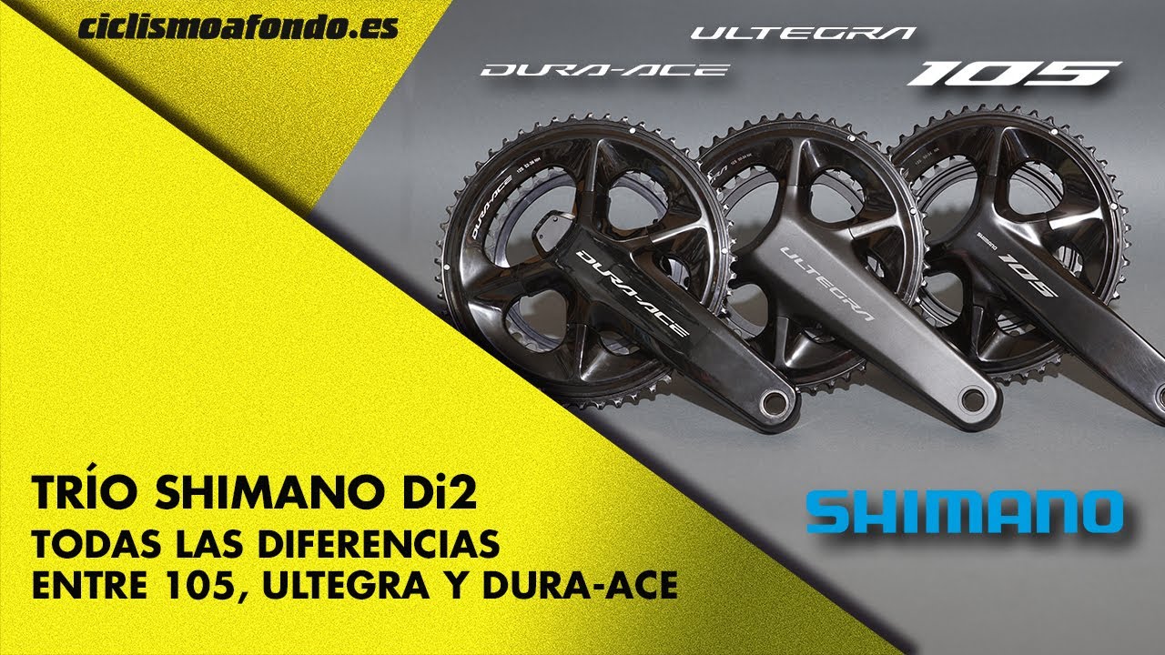 Comparativa grupos Shimano Di2: 105 vs Ultegra vs Dura-Ace ¿Cuál es ...