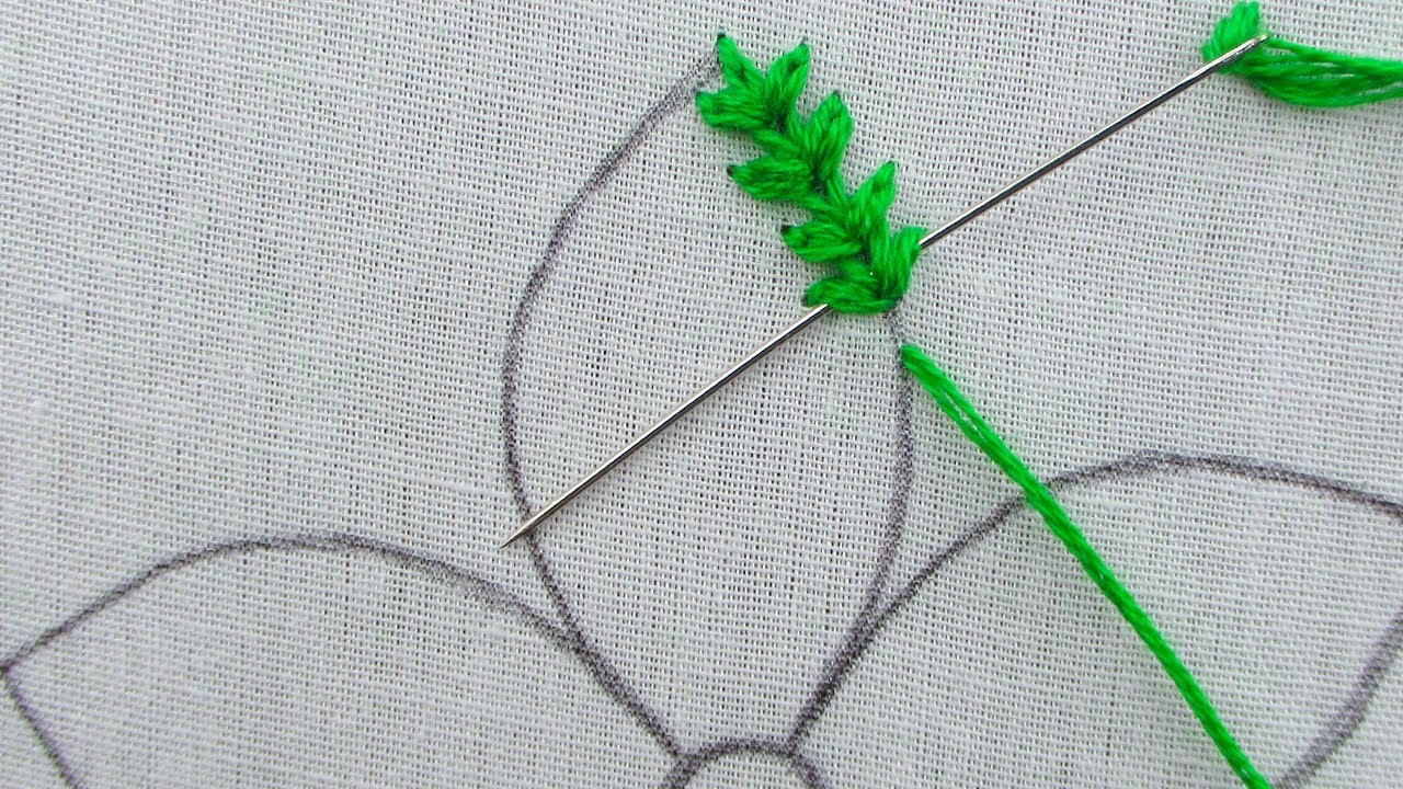 Latest hand embroidery elegant fancy flower embroidery full tutorial ...