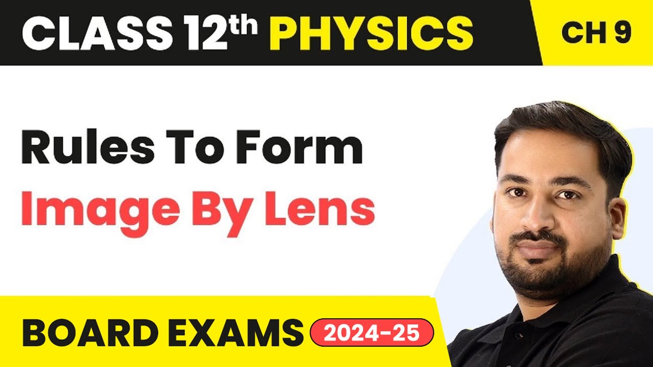Rules To Form Image By Lens - Ray Optics & Optical Instruments |Class ...