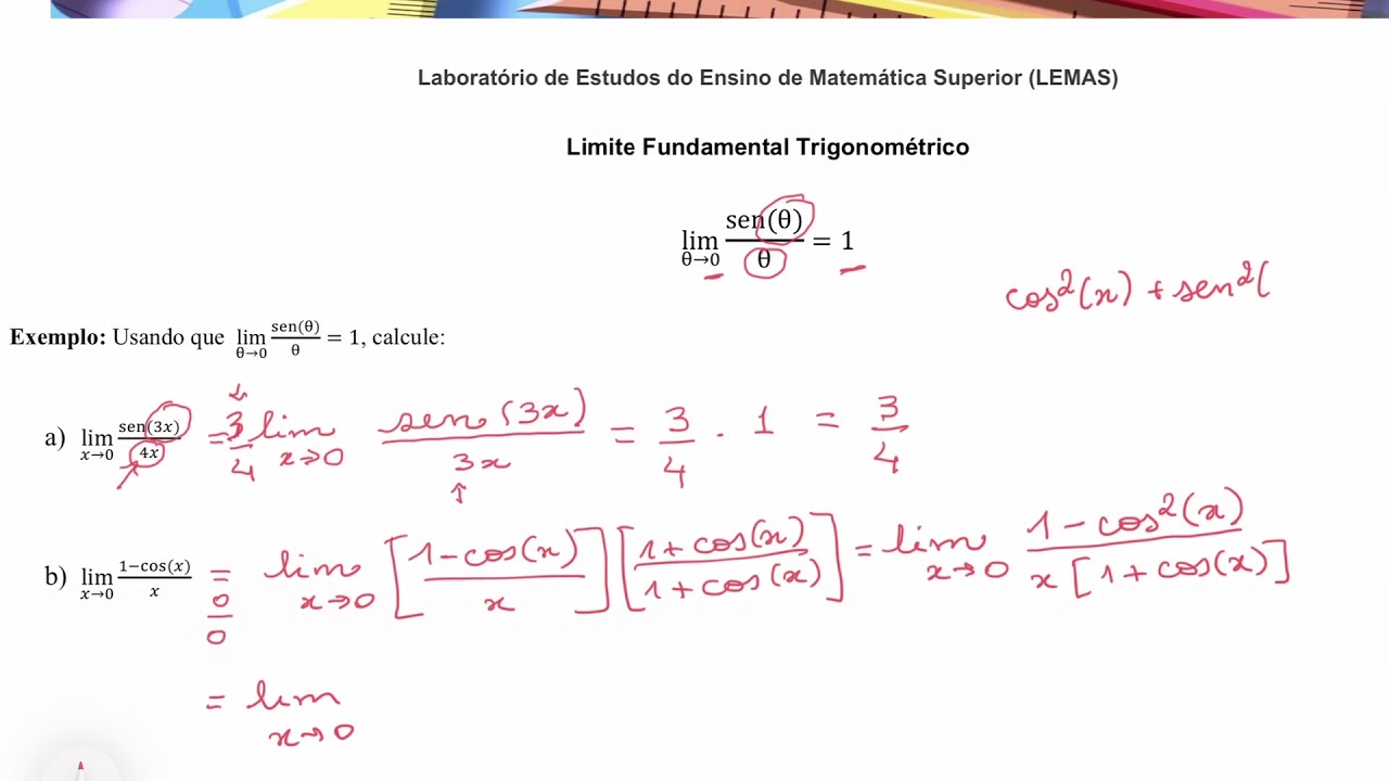Limite Fundamental Trigonométrico - YouTube