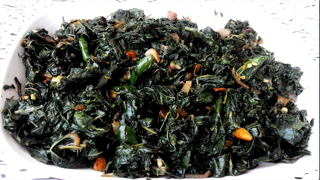 পাট শাক ভাজি রান্না - হিন্দুদের রেসিপি নিরামিষ পাট শাক রান্নার ভিডিও ...